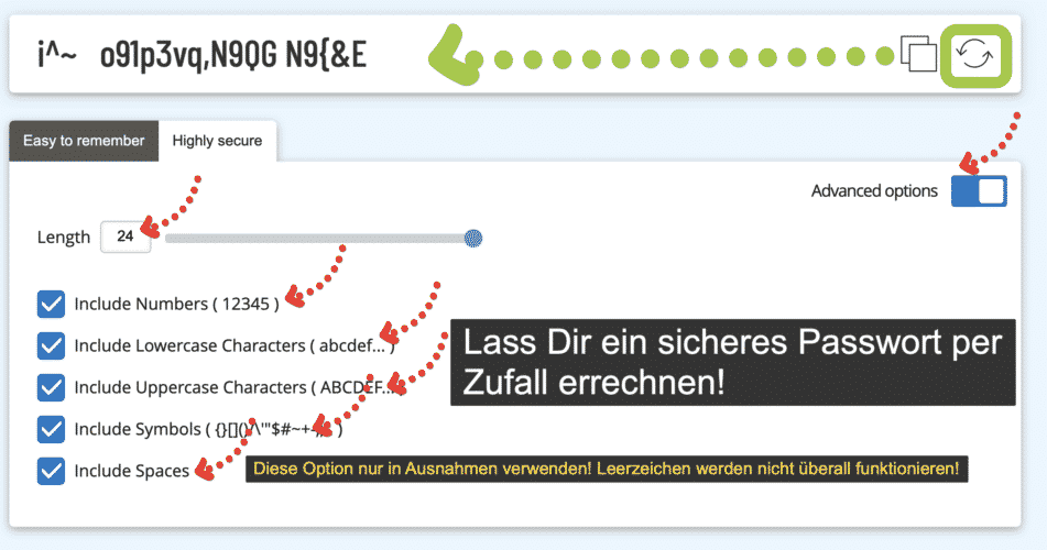 Passwort Generator: Verwende sichere Passwörter im Internet