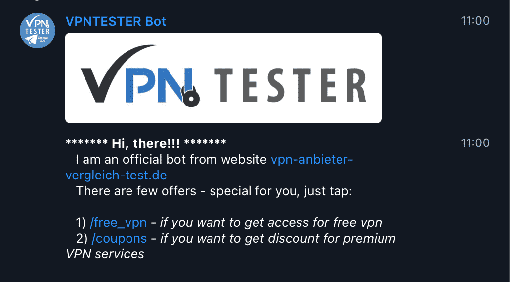 FREEVPN - kostenloser VPN Service von VPNTESTER